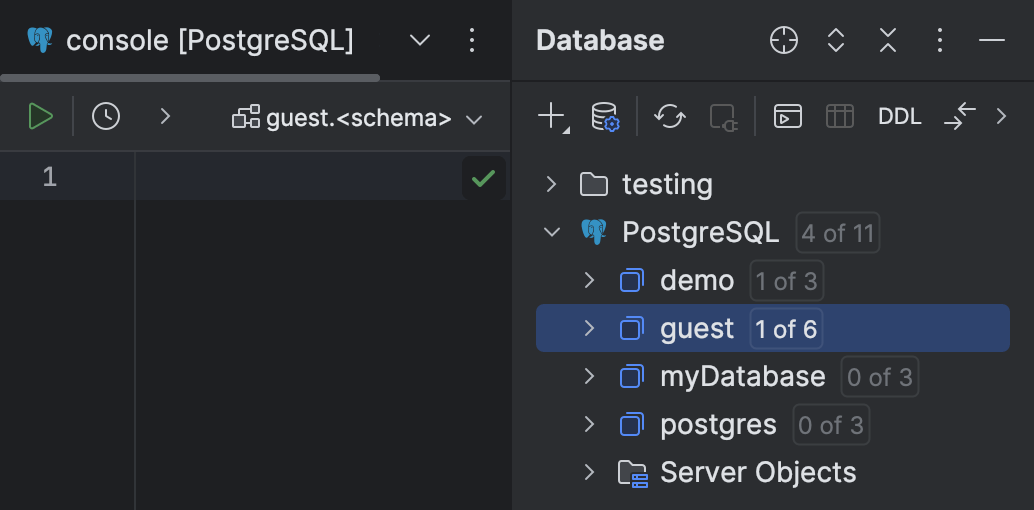 Databases Intellij Idea Documentation 9307
