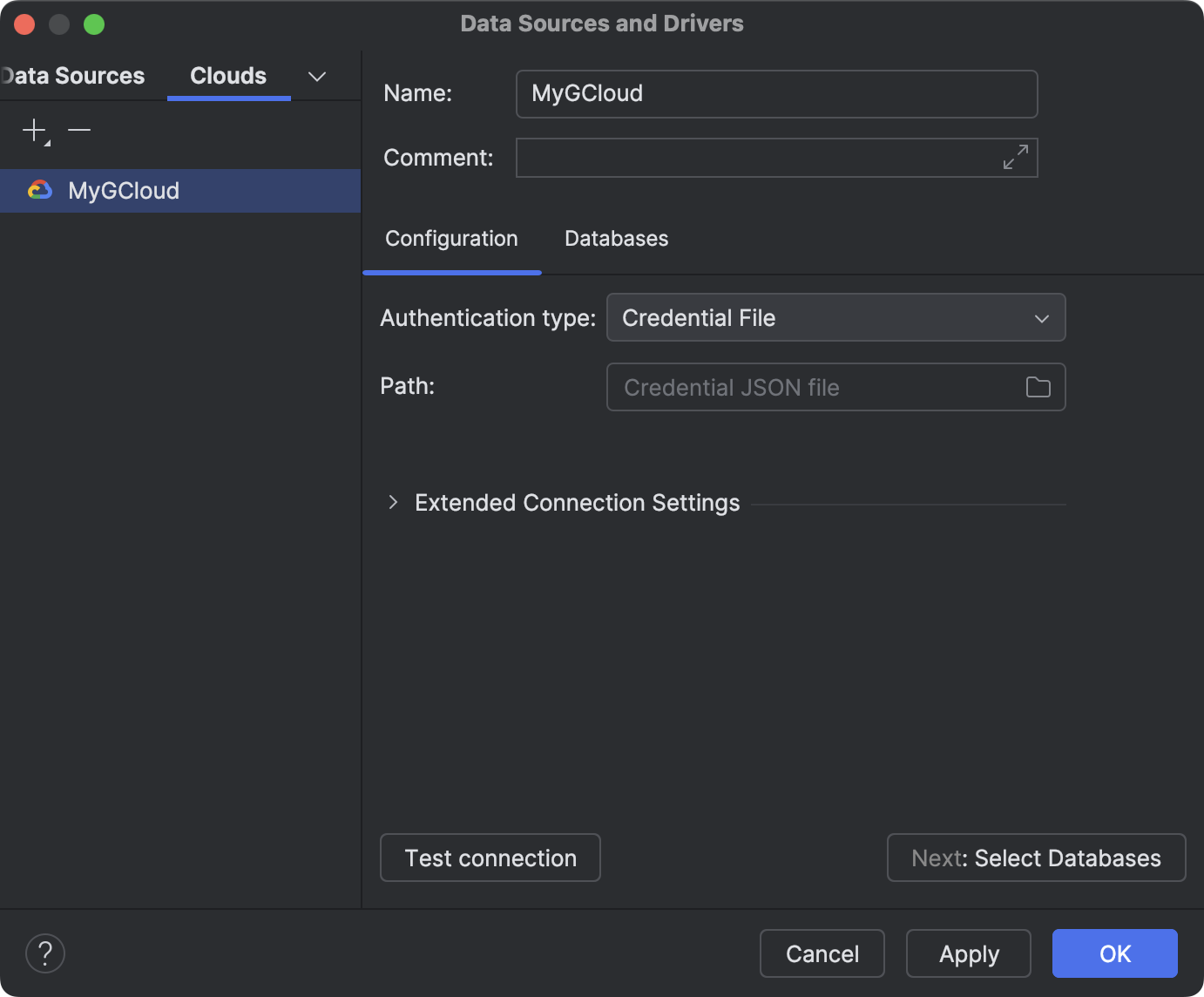 Google Cloud | DataGrip Documentation