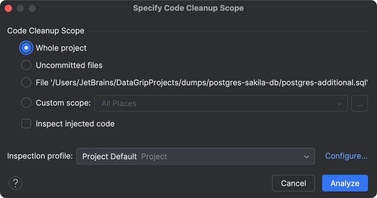 Get results and fix problems | DataGrip Documentation
