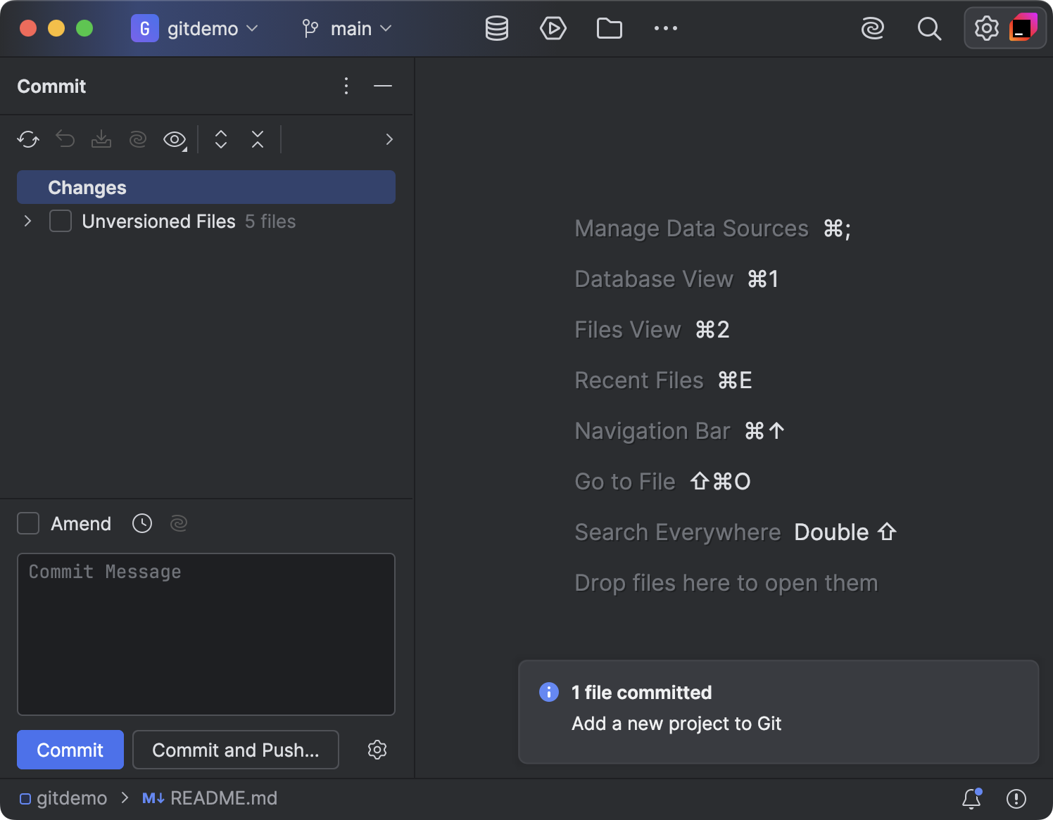 在 DataGrip 中开始使用 Git | DataGrip 文档