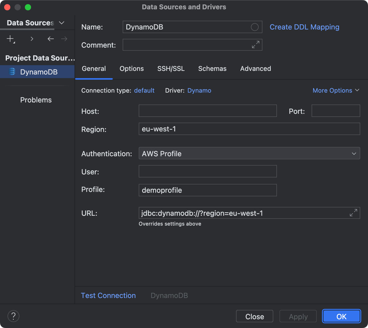 Amazon DynamoDB | DataGrip Documentation
