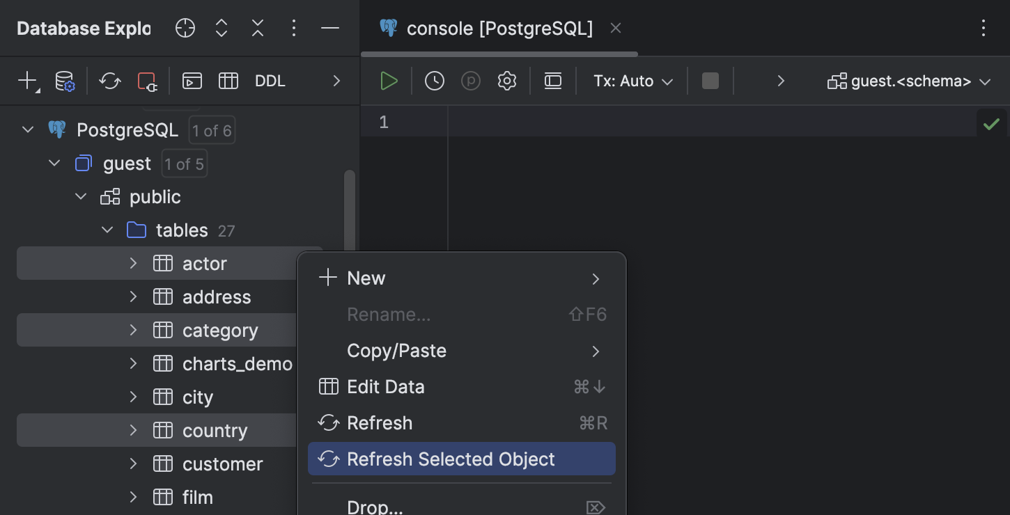 Metadata and introspection | DataGrip Documentation