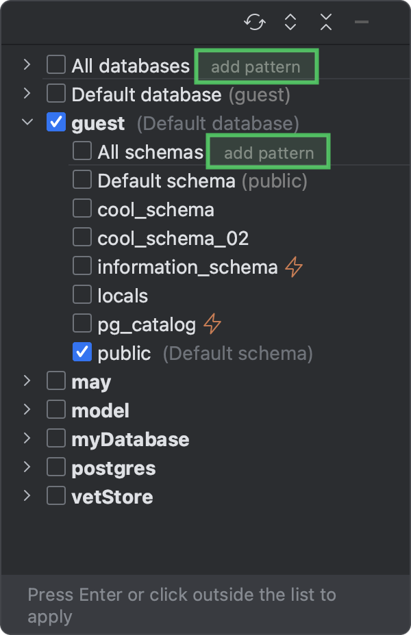 Databases Intellij Idea Documentation 1463