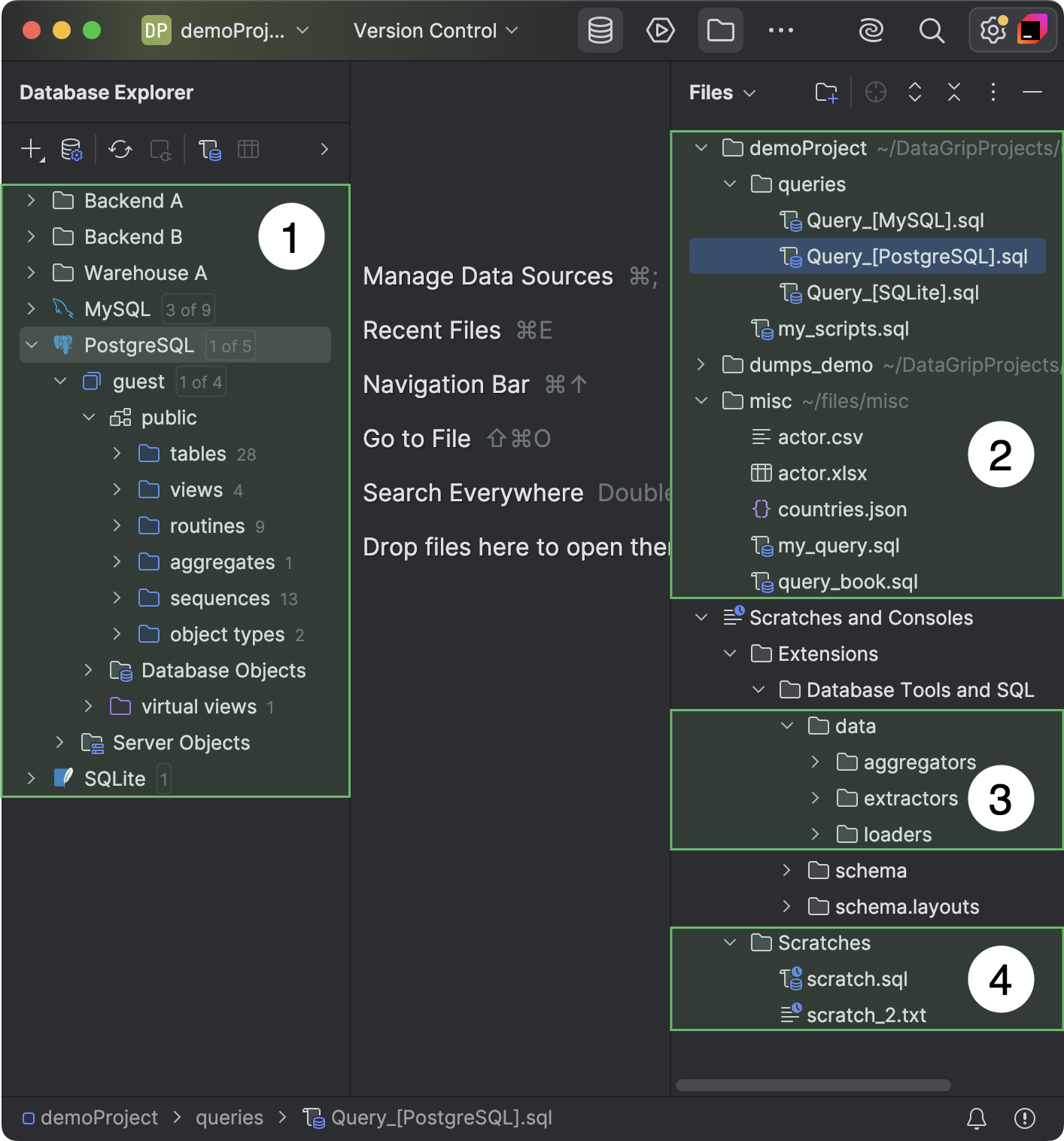 DataGrip projects | DataGrip Documentation