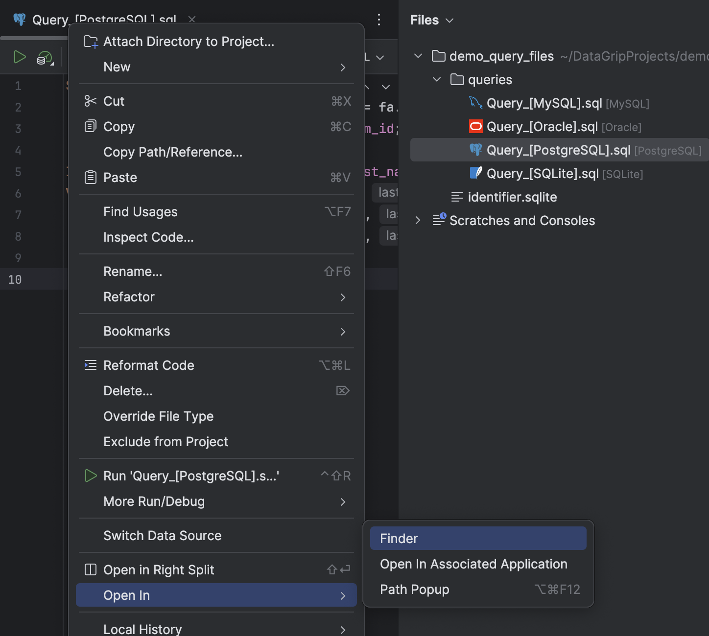 Query consoles | DataGrip Documentation