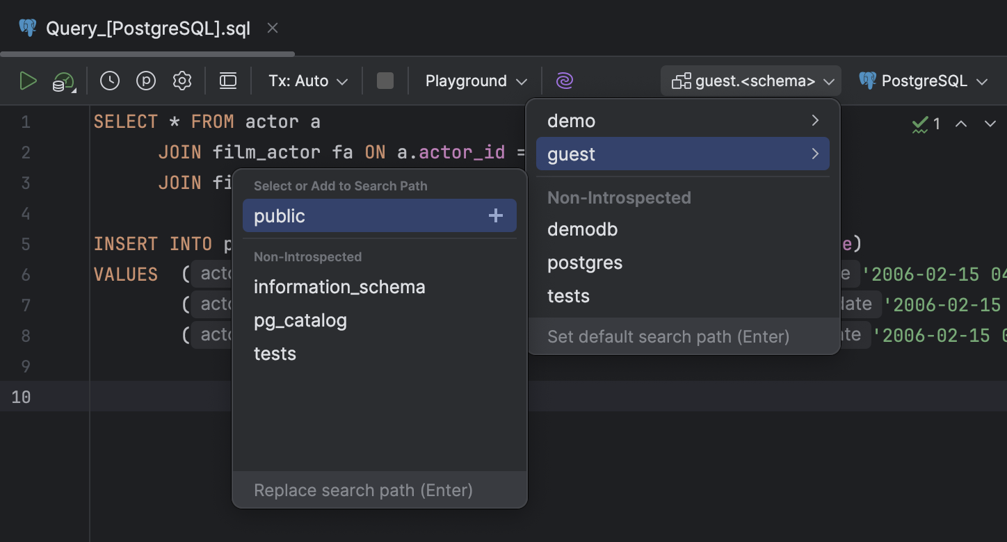 Query files | IntelliJ IDEA Documentation