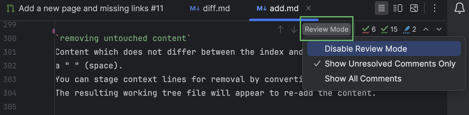 Review incoming GitHub pull requests | PyCharm Documentation