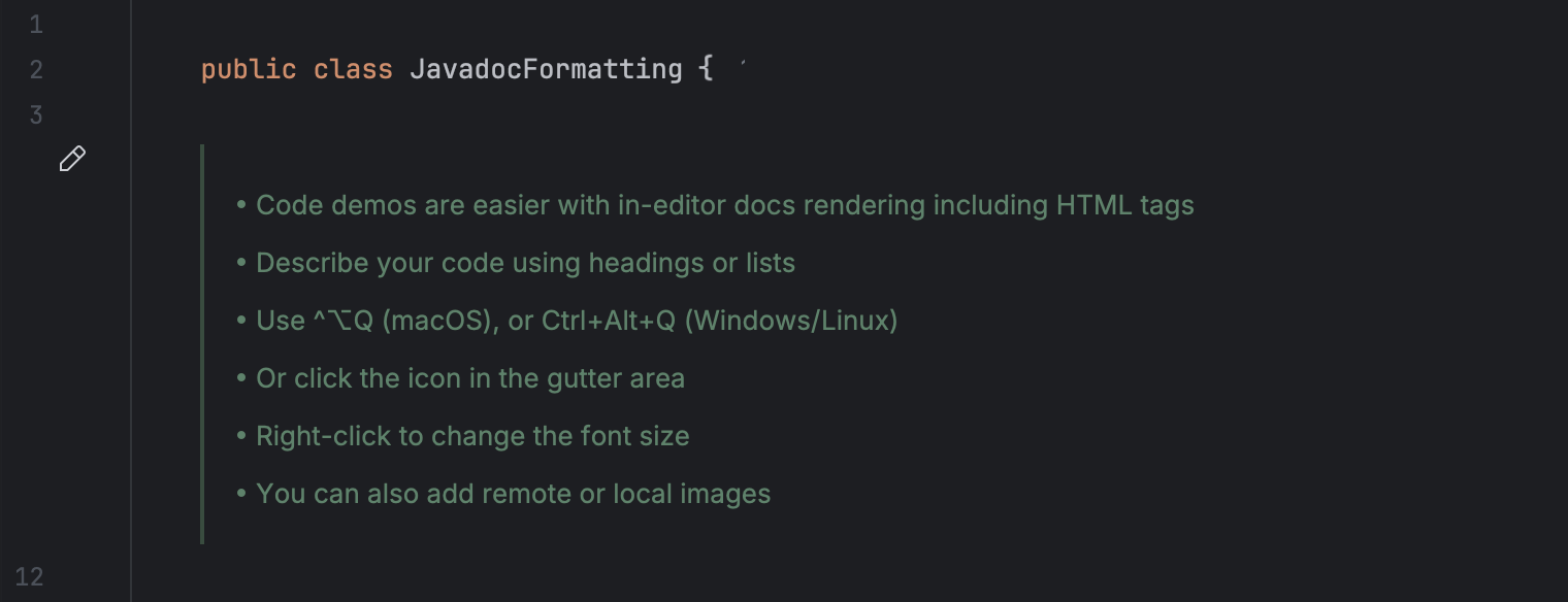 Javadocs | IntelliJ IDEA Documentation