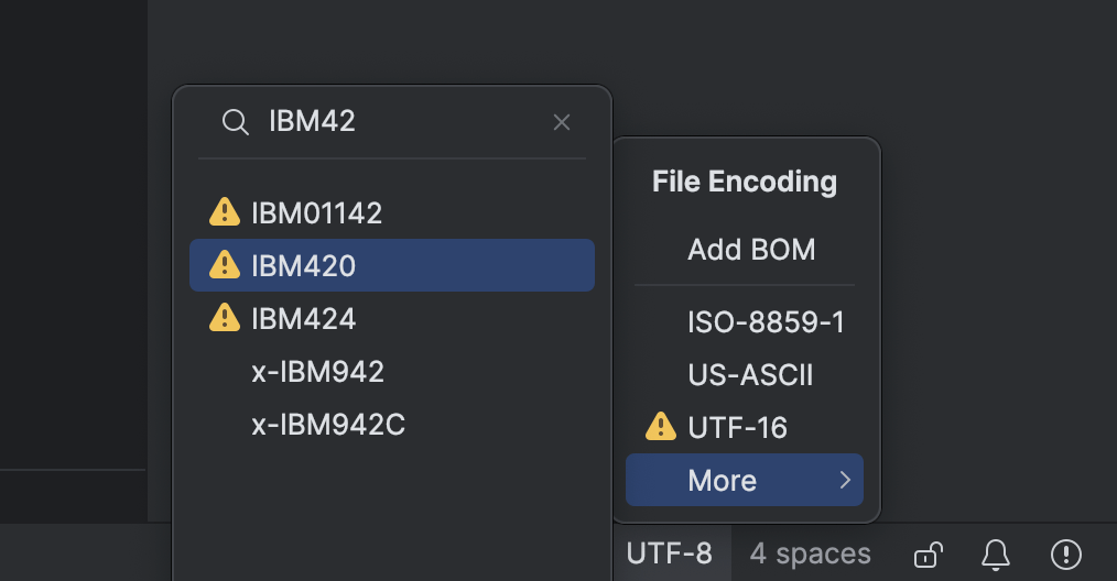 Encoding | IntelliJ IDEA Documentation