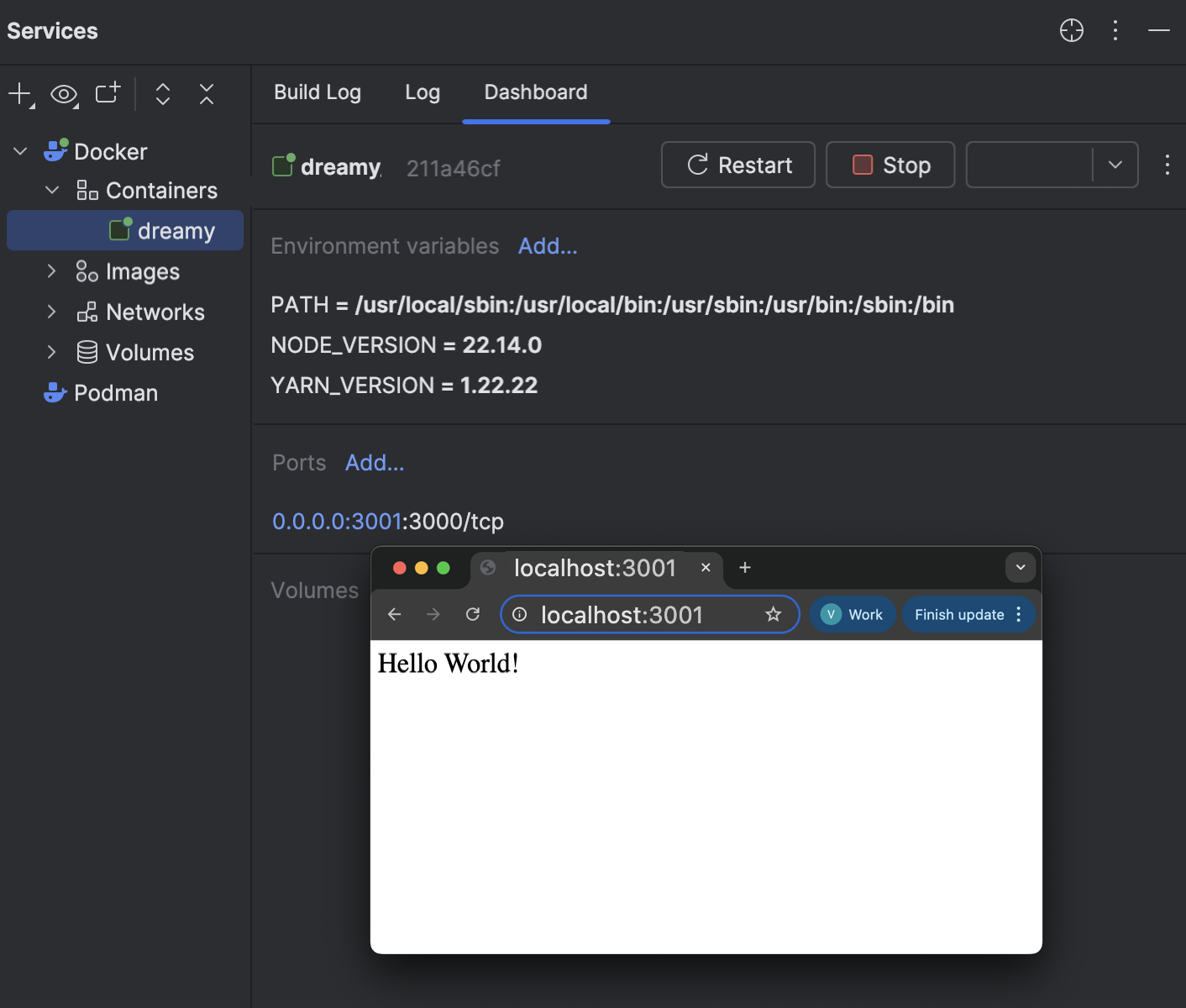 Tutorial: Dockerize a Node.js Express application | WebStorm Documentation