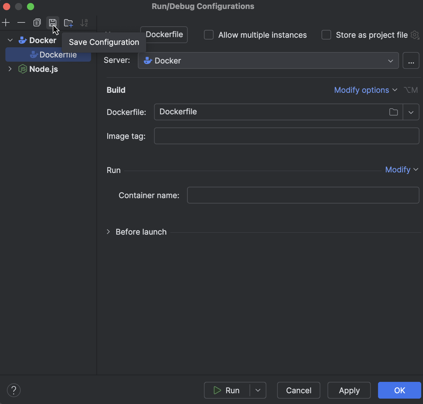 Tutorial: Dockerize a Node.js Express application | WebStorm Documentation