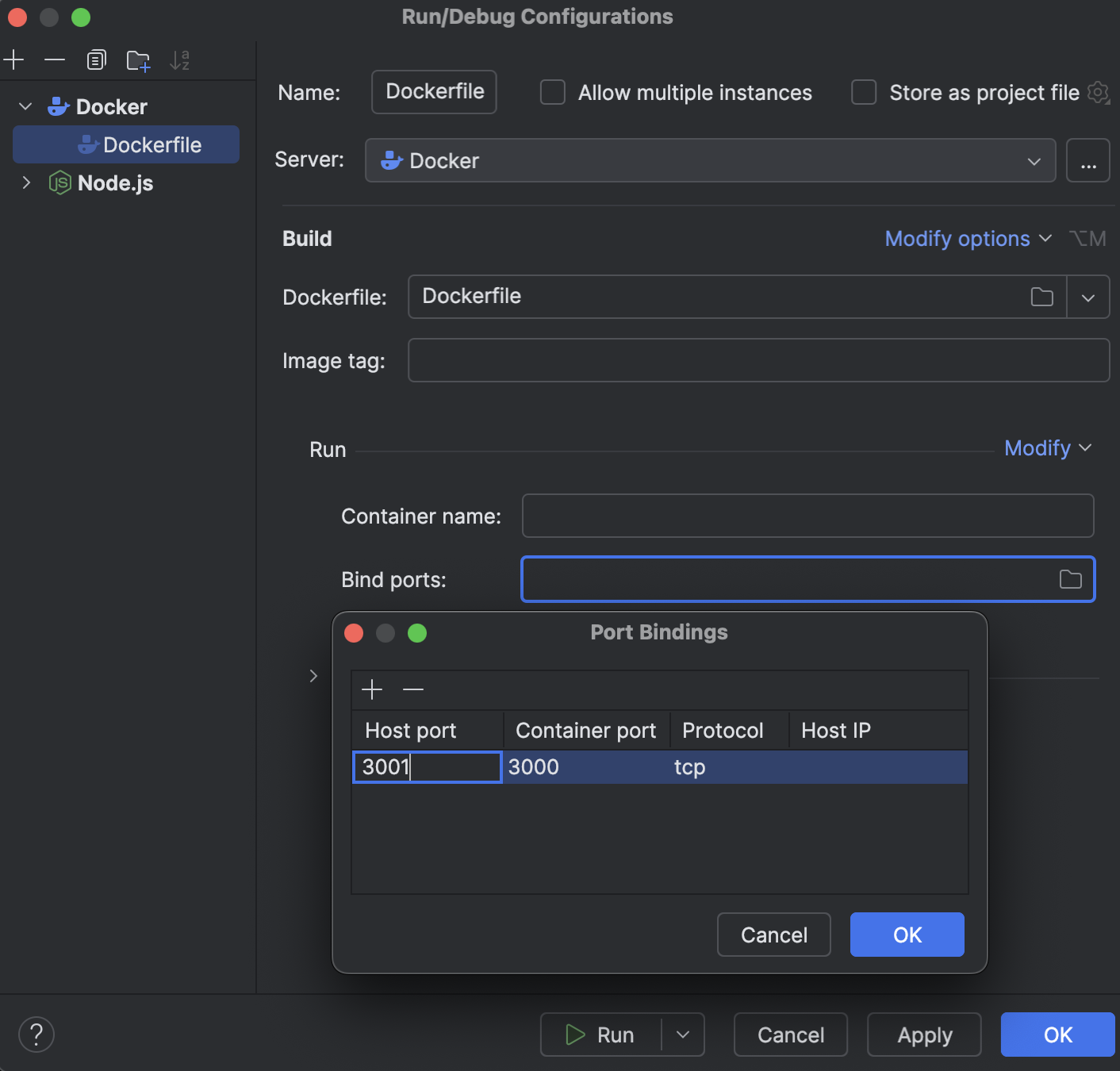 Tutorial: Dockerize a Node.js Express application | WebStorm Documentation