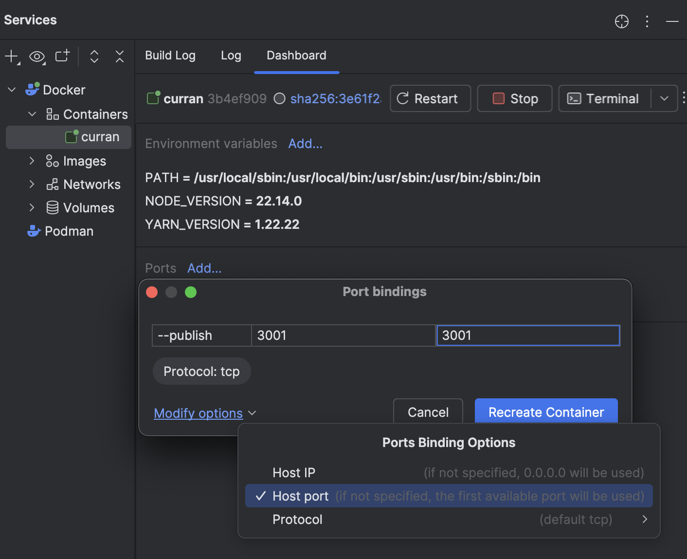 Tutorial: Dockerize a Node.js Express application | WebStorm Documentation