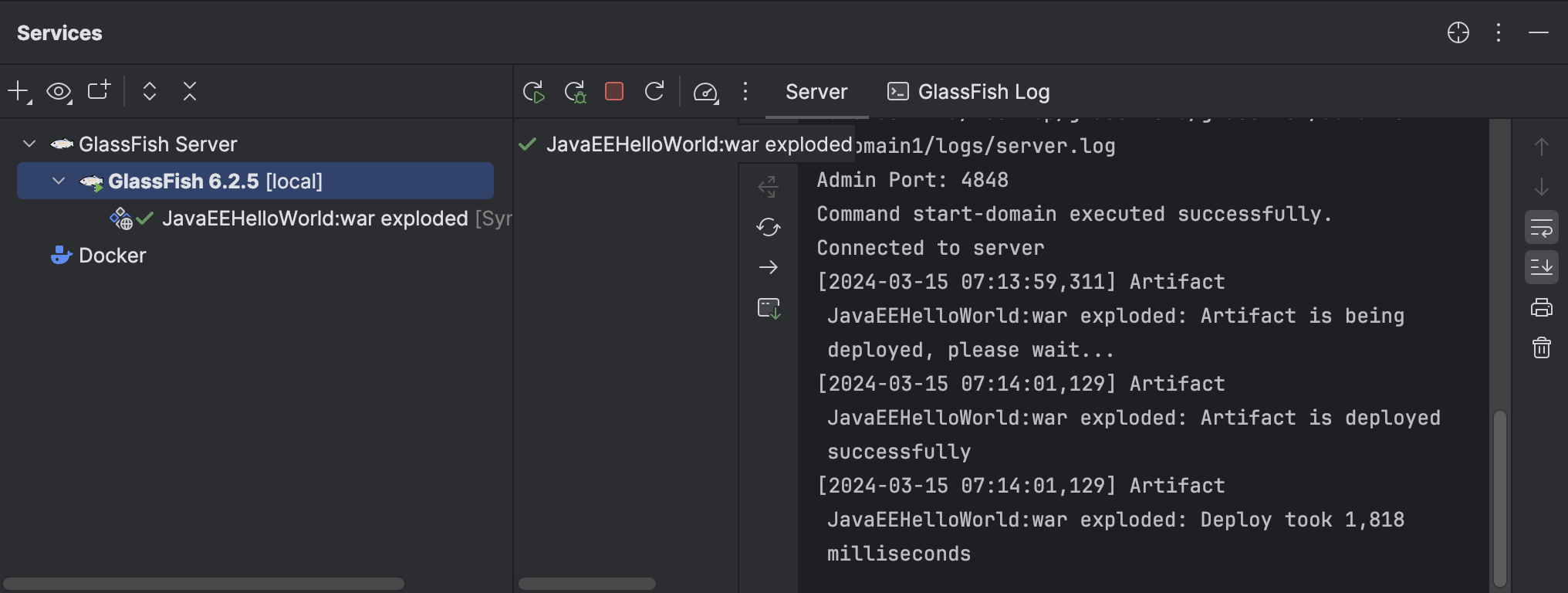 Tutorial: Your first Jakarta EE application | IntelliJ IDEA Documentation