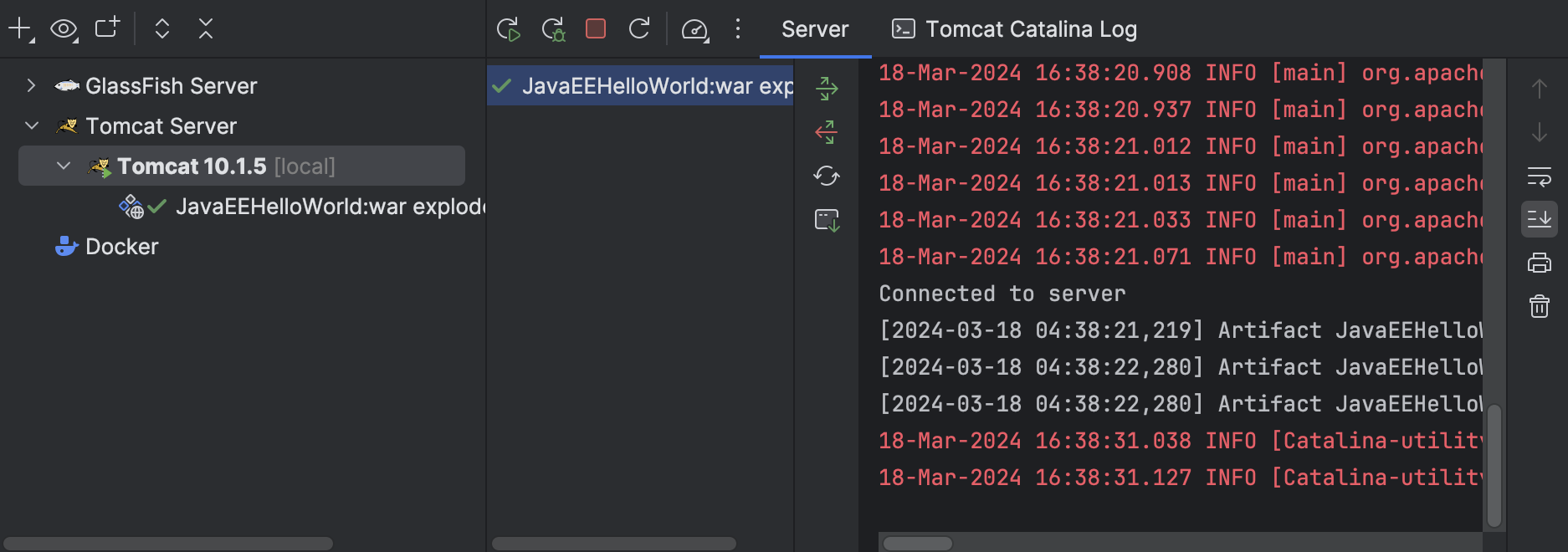Tutorial: Your first Jakarta EE application | IntelliJ IDEA Documentation