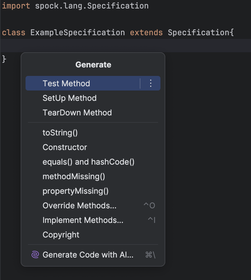 Getting started with Spock | IntelliJ IDEA Documentation