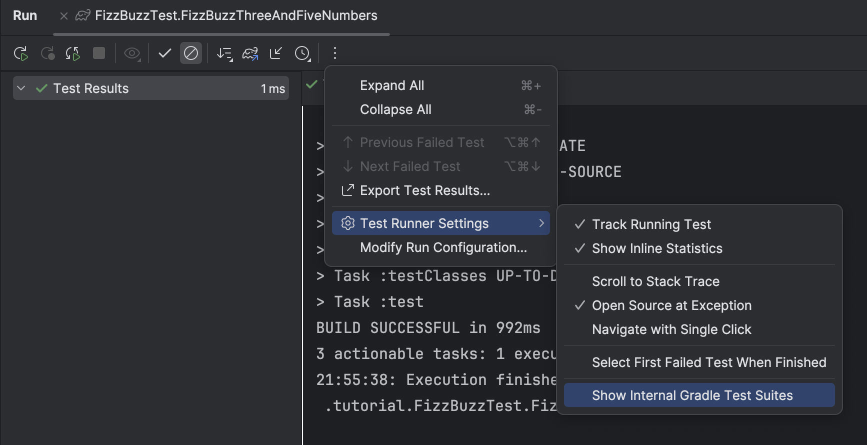 在 Gradle 中测试 | IntelliJ IDEA 文档