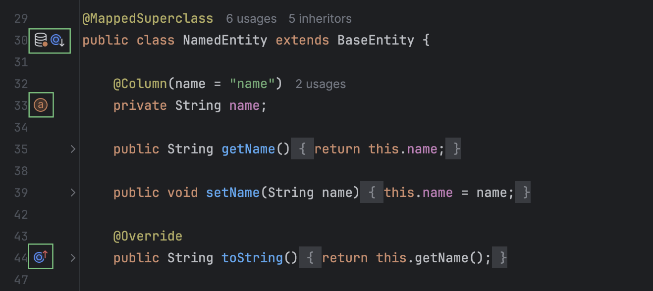 Gutter Icons | IntelliJ IDEA Documentation