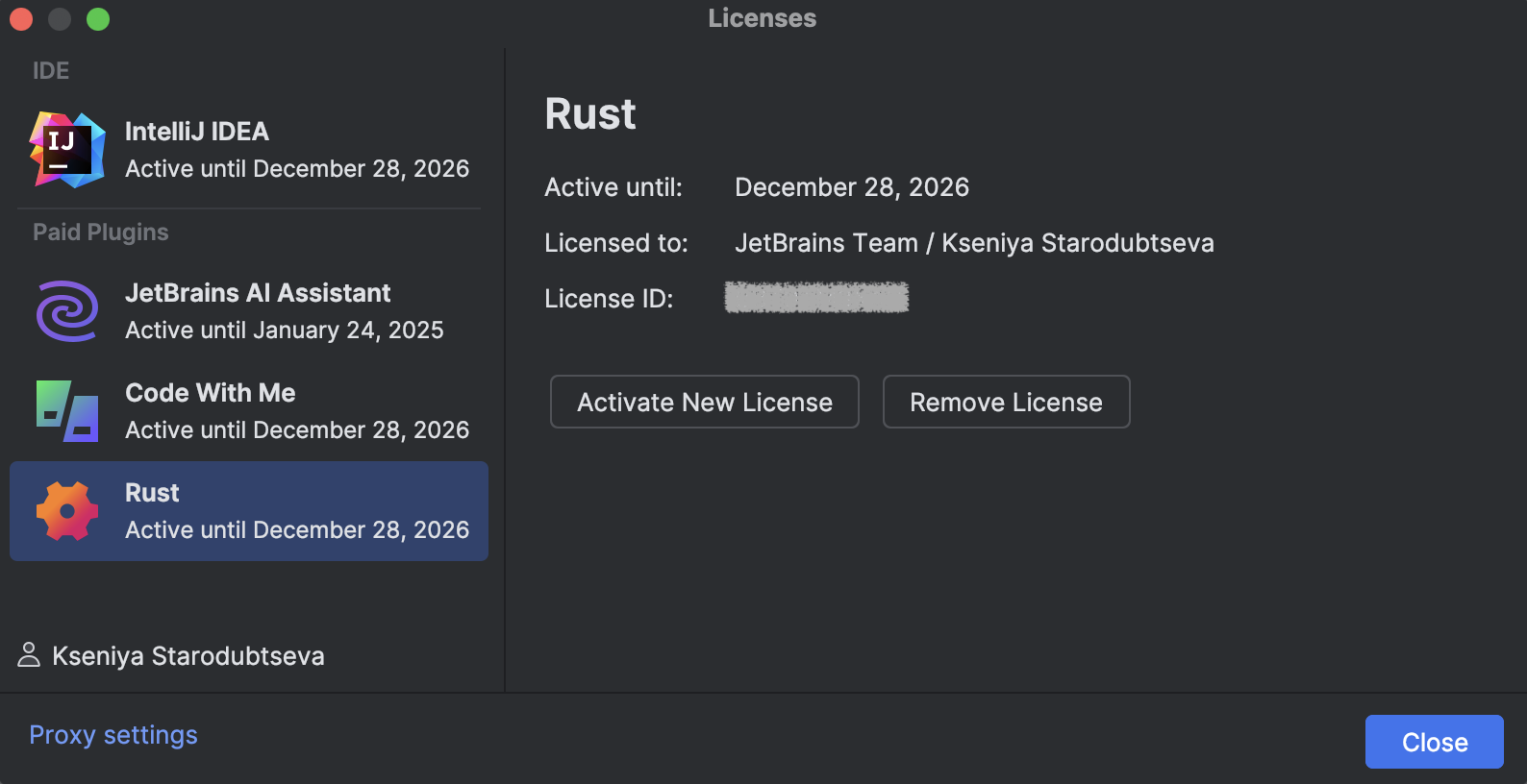 Rust | IntelliJ IDEA Documentation