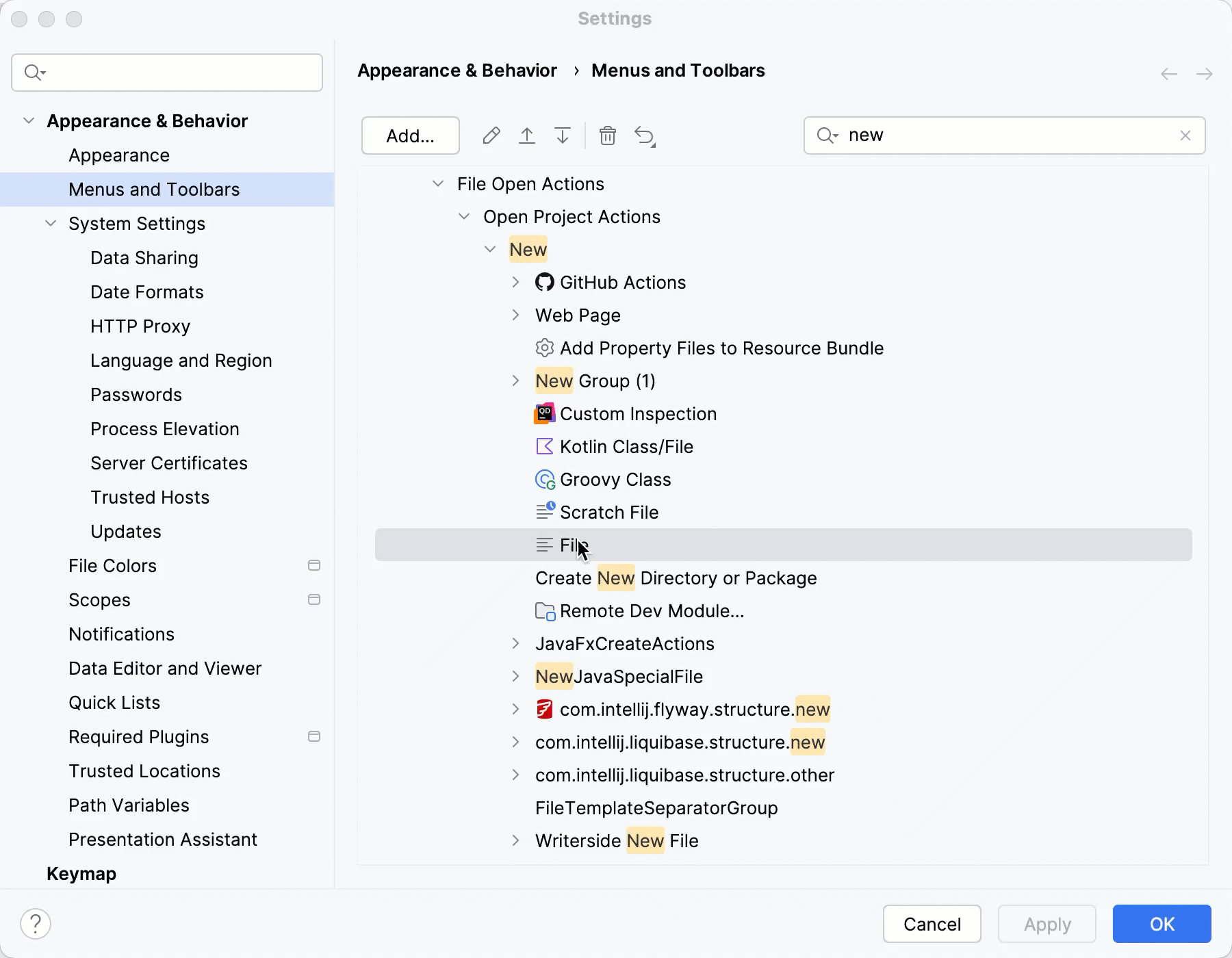 Add items to your project | IntelliJ IDEA Documentation