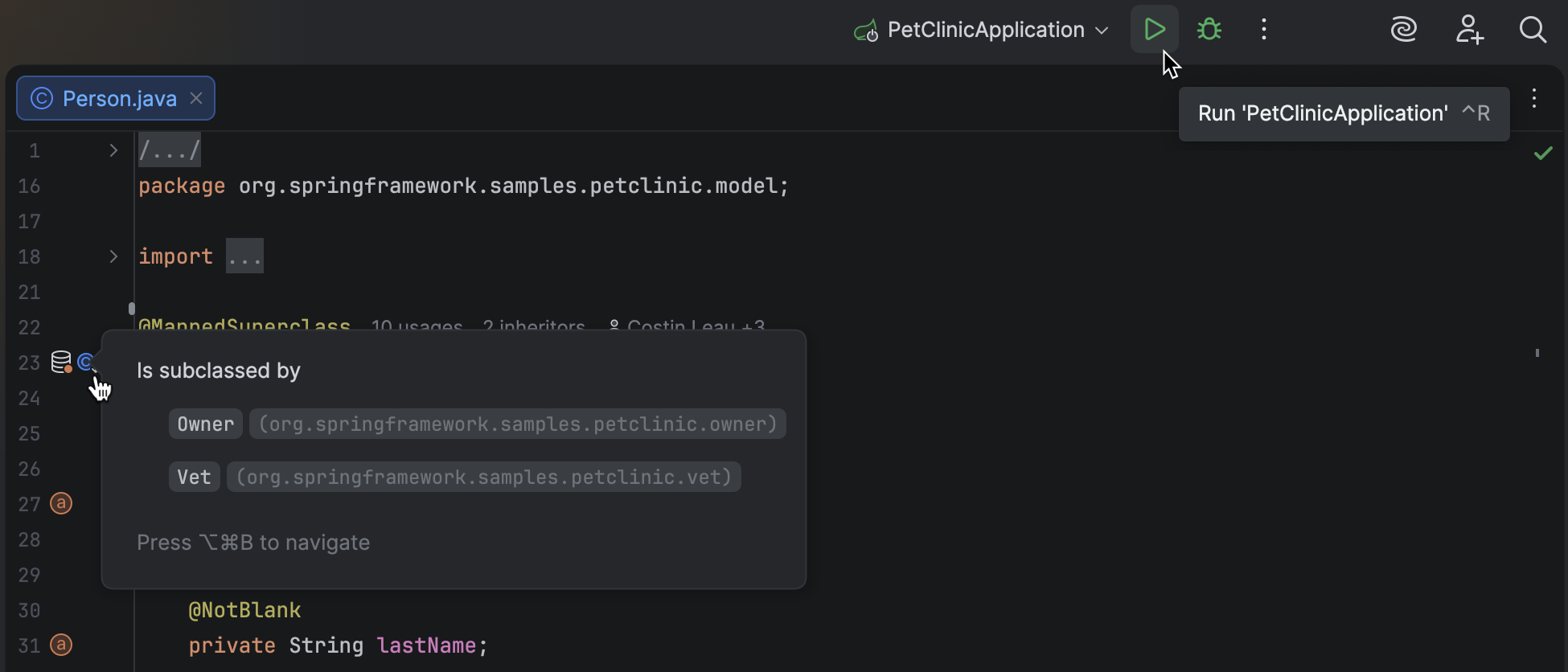 Icon reference | IntelliJ IDEA Documentation