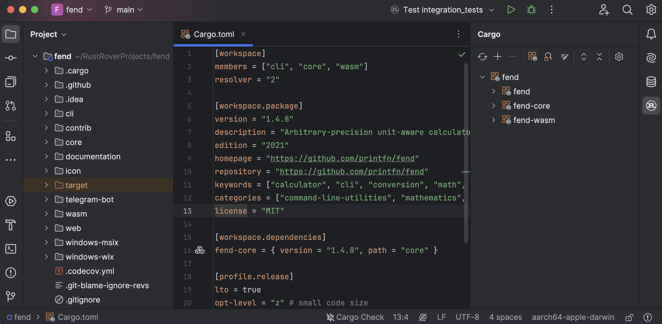 Rust | IntelliJ IDEA 文档