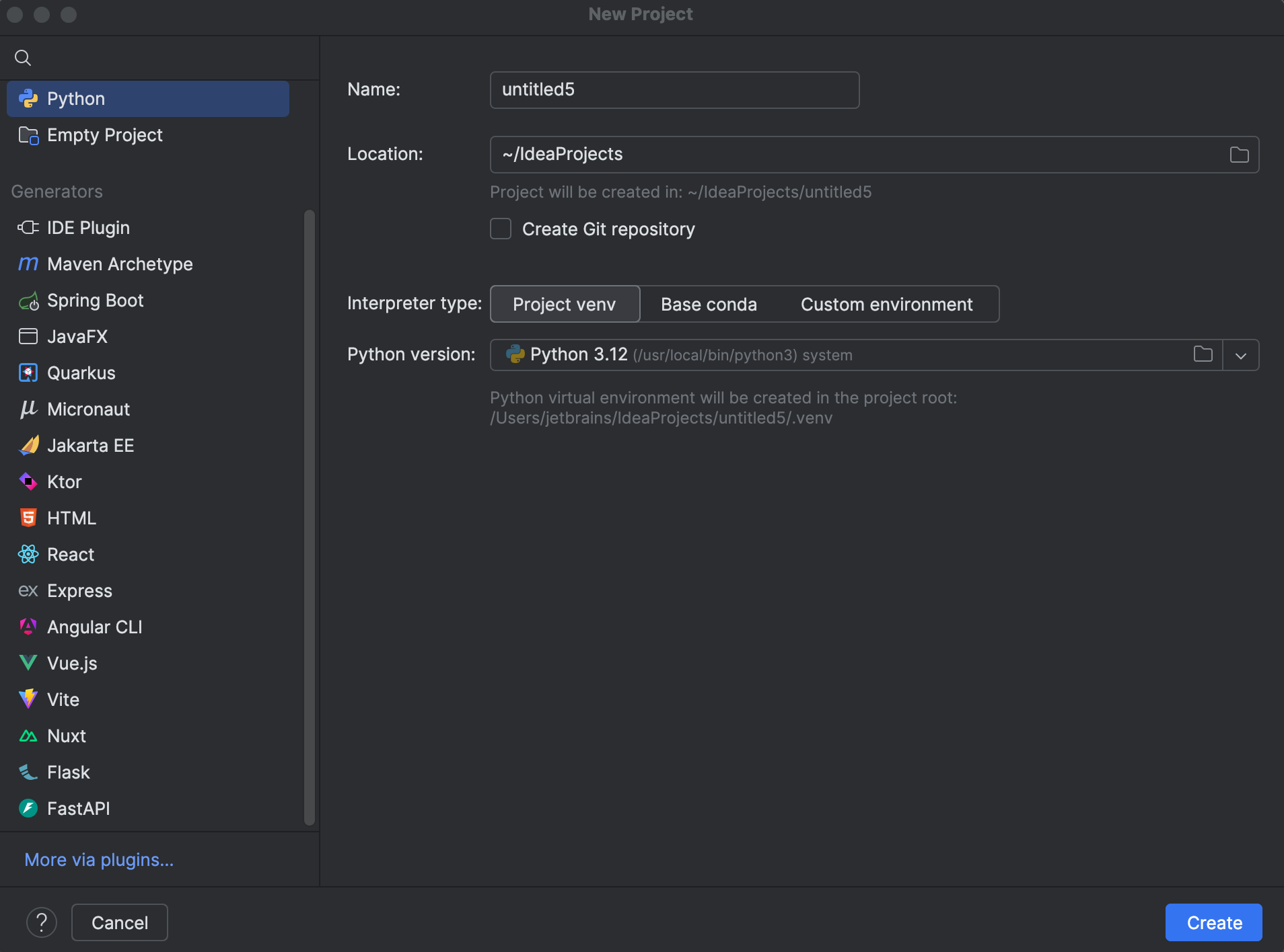 Create a Python project | IntelliJ IDEA Documentation