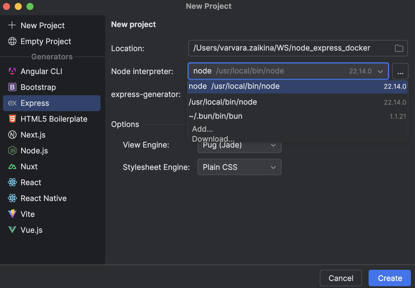 Tutorial Dockerize A Nodejs Express Application Webstorm Documentation 1393