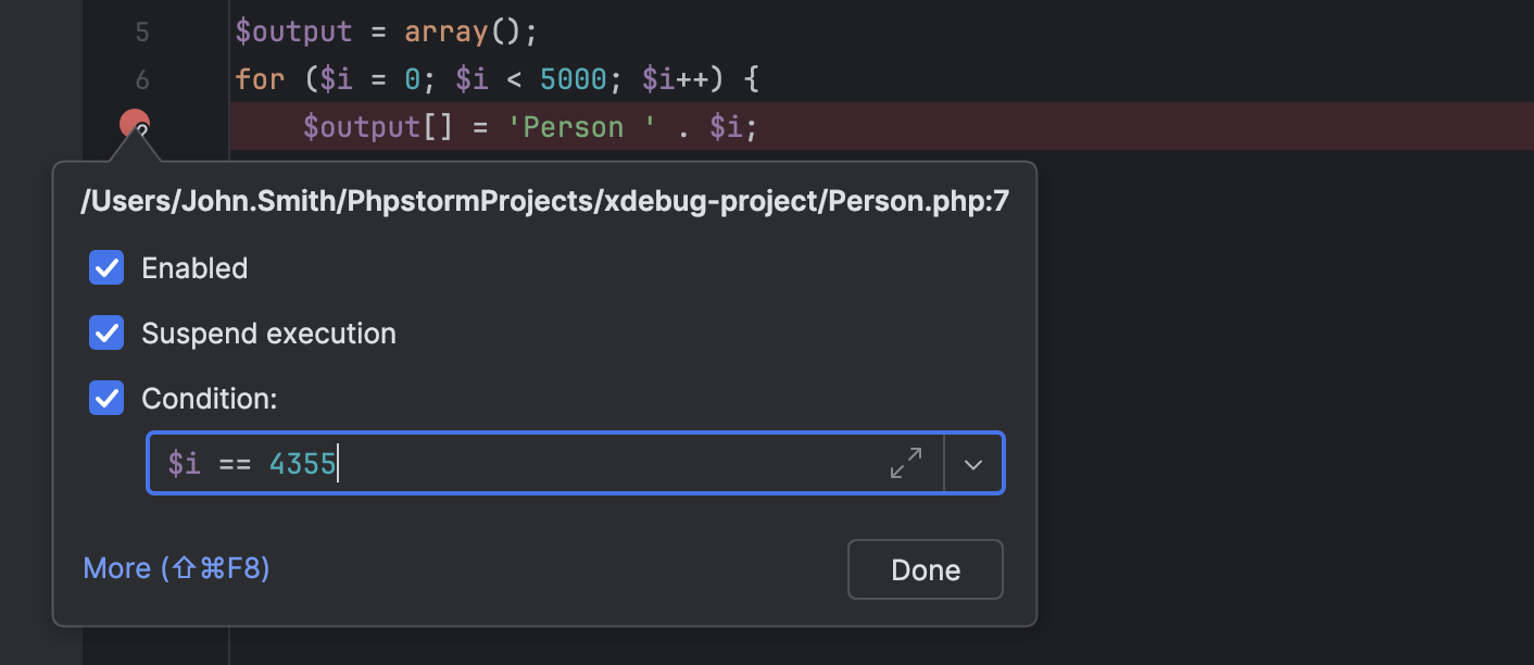 使用 PhpStorm 调试 | PhpStorm 文档