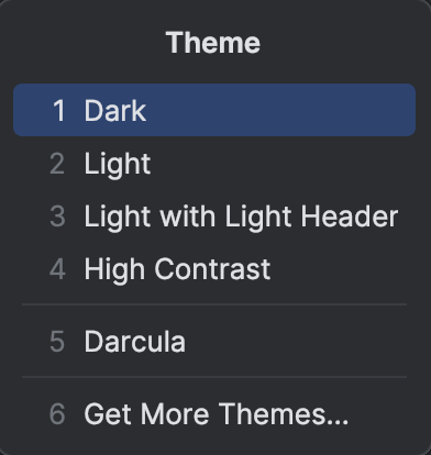 Switch between schemes | PyCharm Documentation
