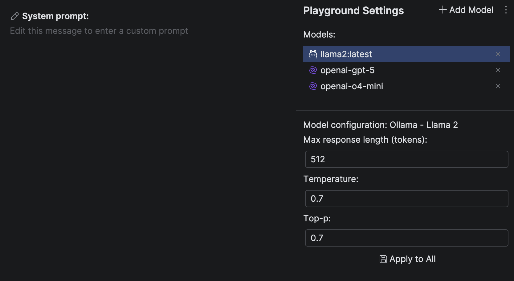 AI Playground | PyCharm Documentation