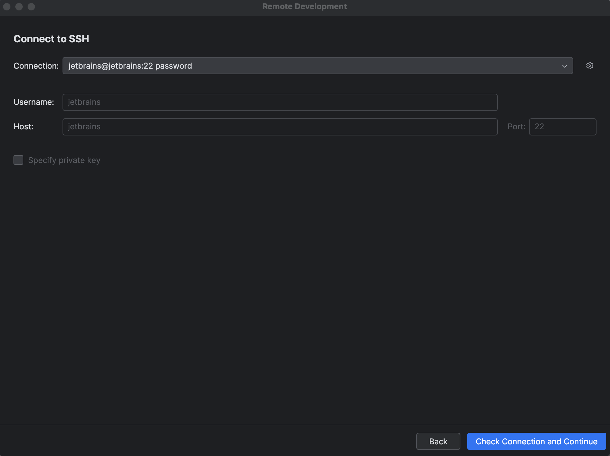 Connect to a remote server from PyCharm | PyCharm Documentation