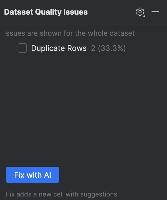 Detect and fix data issues | IntelliJ IDEA Documentation