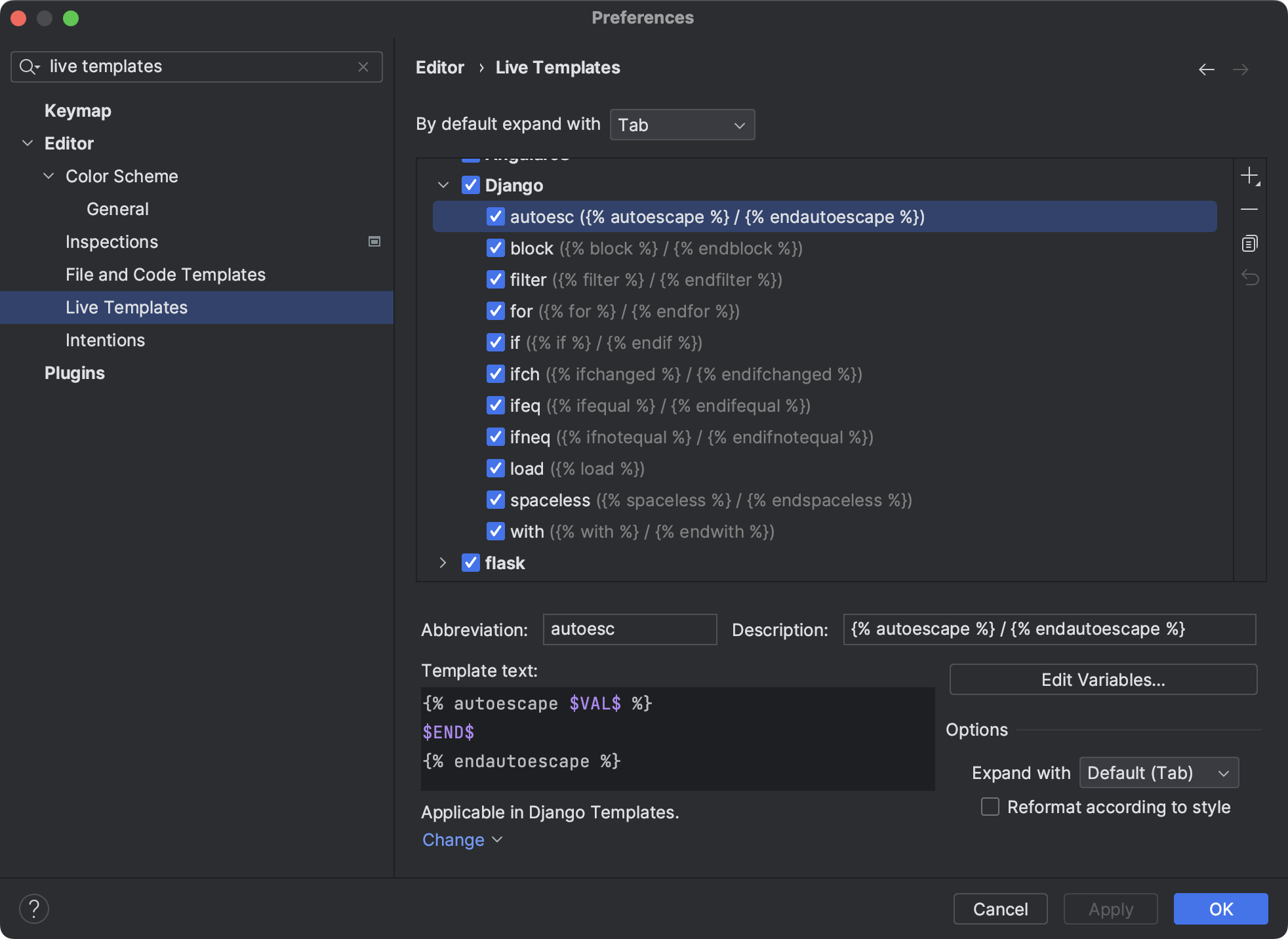 Add Django templates | PyCharm Documentation