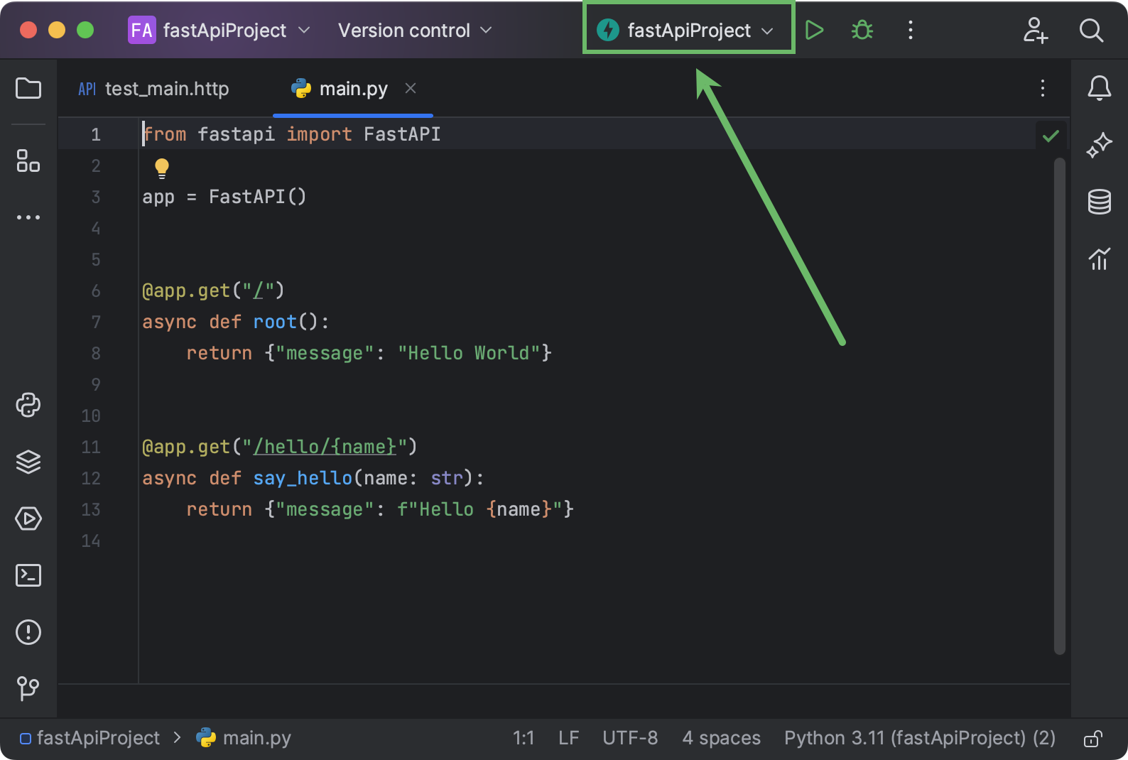 FastAPI | PyCharm 文档
