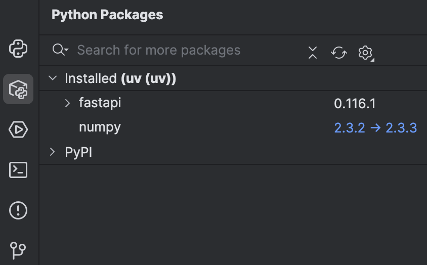 Use pyproject.toml | PyCharm Documentation