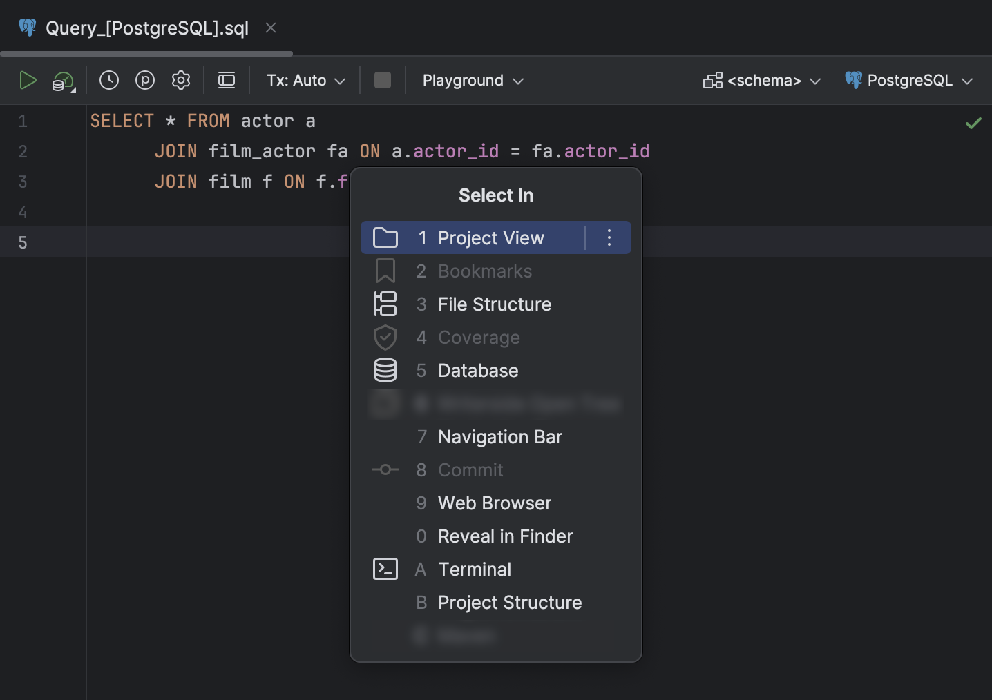 Query files | IntelliJ IDEA Documentation