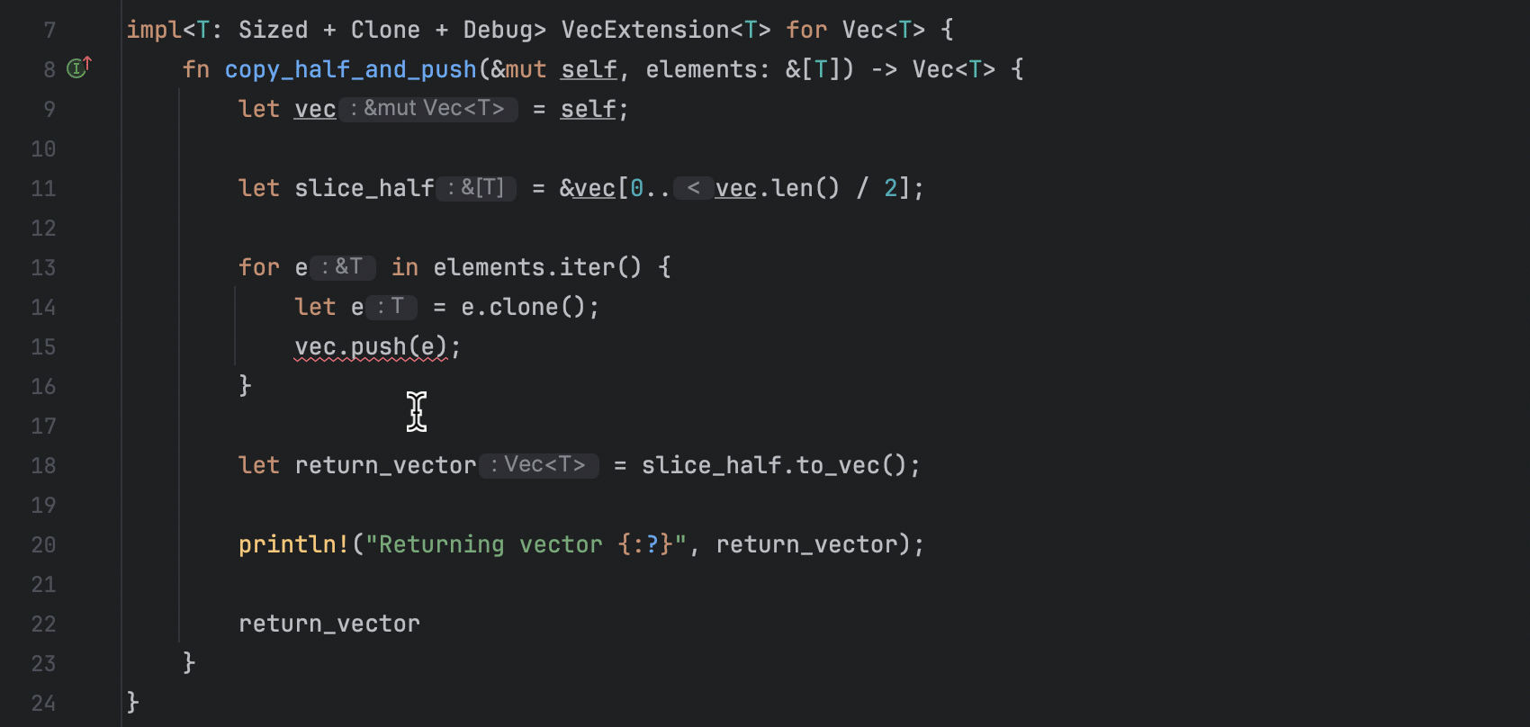 Variable lifetime visualization for borrow checker errors | RustRover Documentation