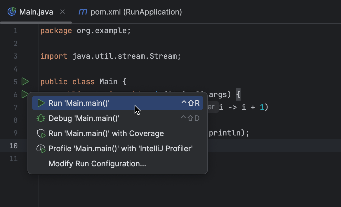 Tutorial: Run a Java application | IntelliJ IDEA Documentation