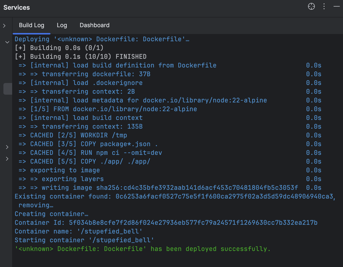 Tutorial: Dockerize a Node.js Express application | WebStorm Documentation