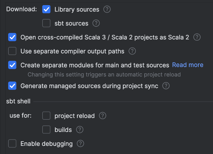 sbt | IntelliJ IDEA Documentation