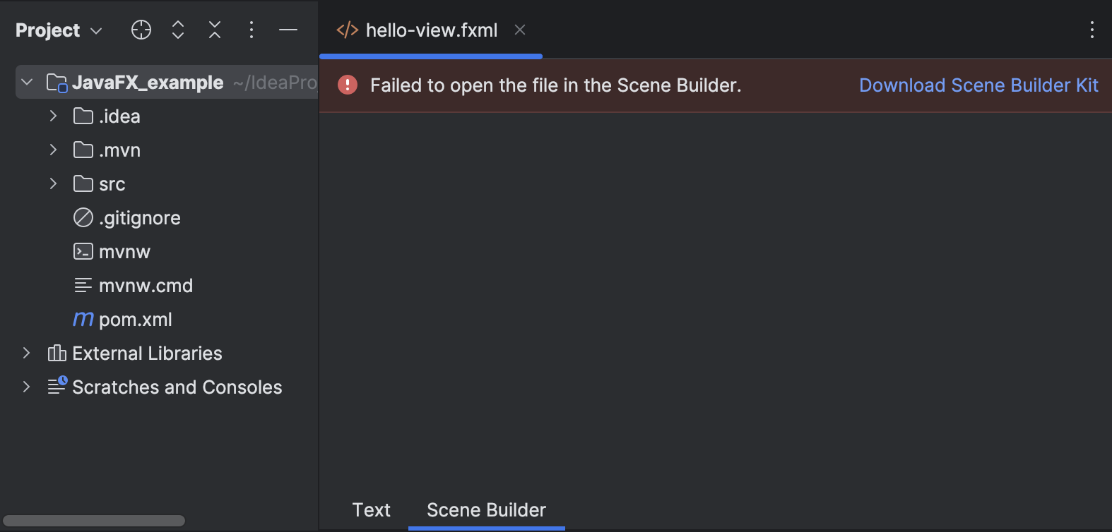 配置 JavaFX Scene Builder | IntelliJ IDEA 文档