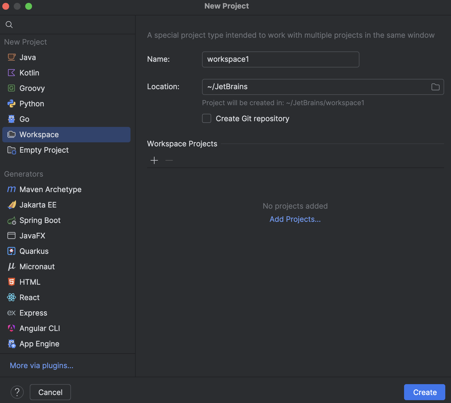 Workspace | IntelliJ IDEA Documentation