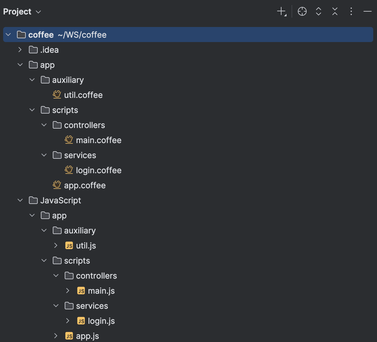CoffeeScript | PhpStorm Documentation
