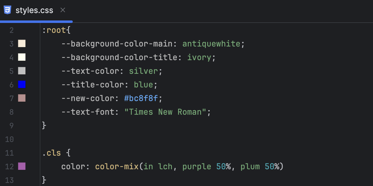 Style Sheets | IntelliJ IDEA Documentation