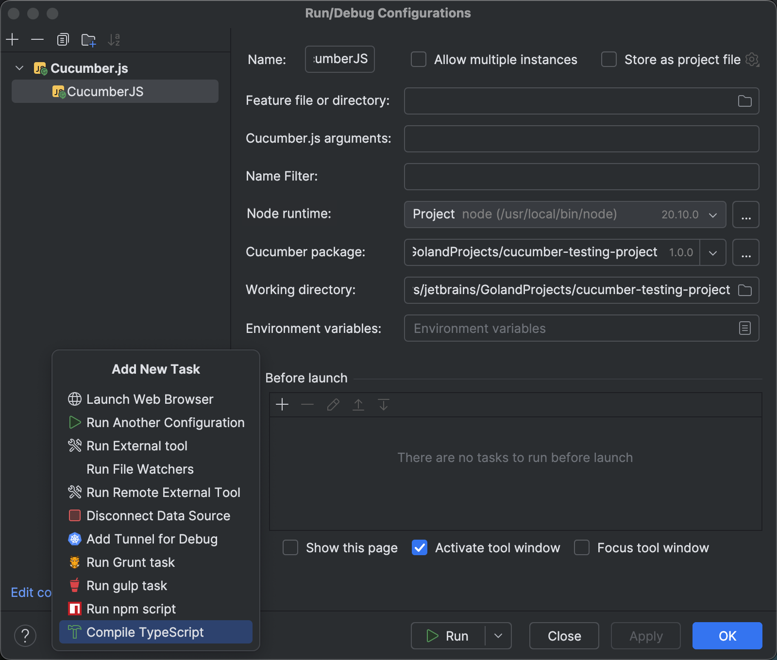 Cucumber.js | IntelliJ IDEA Documentation