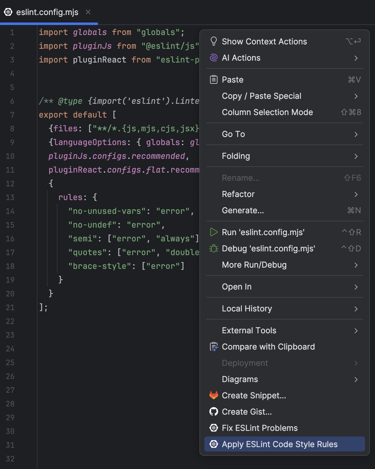 ESLint | IntelliJ IDEA 文档