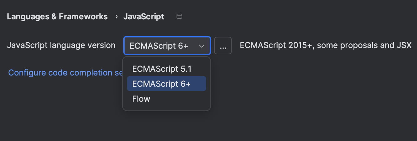 JavaScript | IntelliJ IDEA Documentation