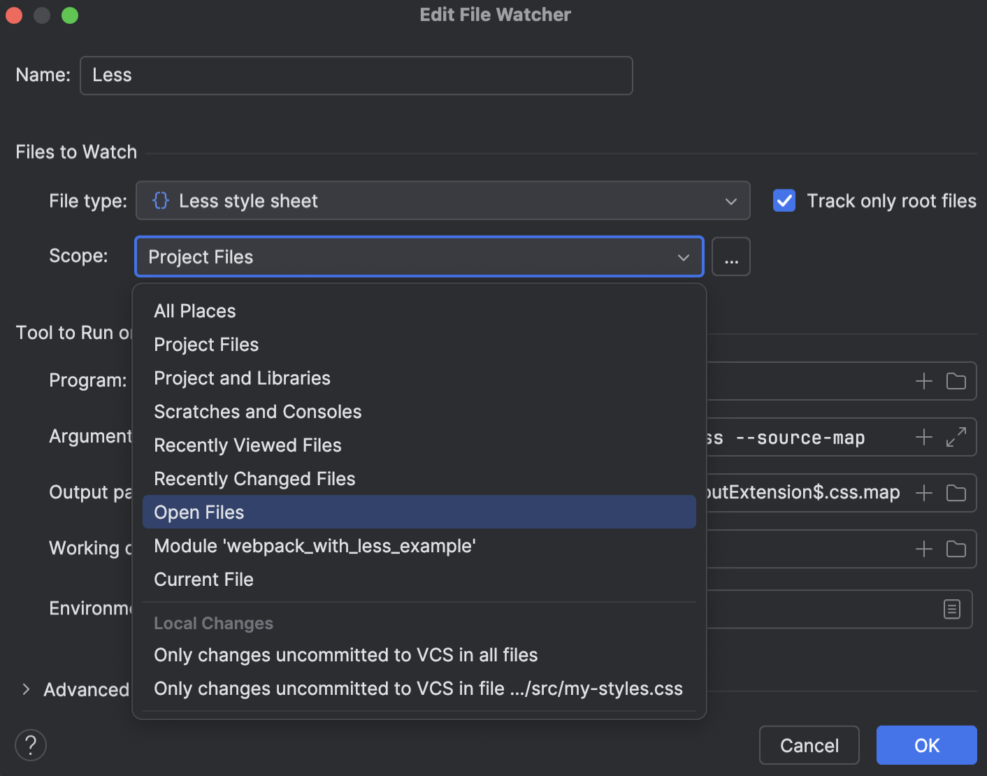 Sass, SCSS, and Less | IntelliJ IDEA Documentation