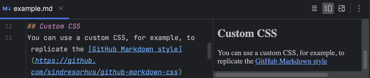 Markdown | WebStorm 文档